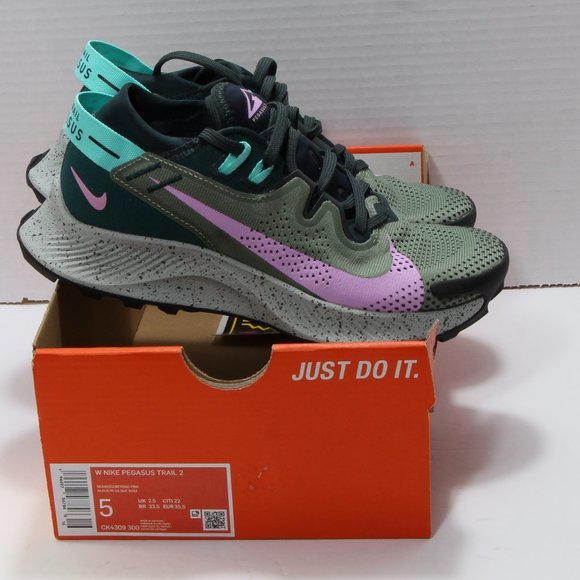 Nike | Shoes | Nike Womens Pegasus Trail 2 Seaweed Beyond Pink Shoes ...